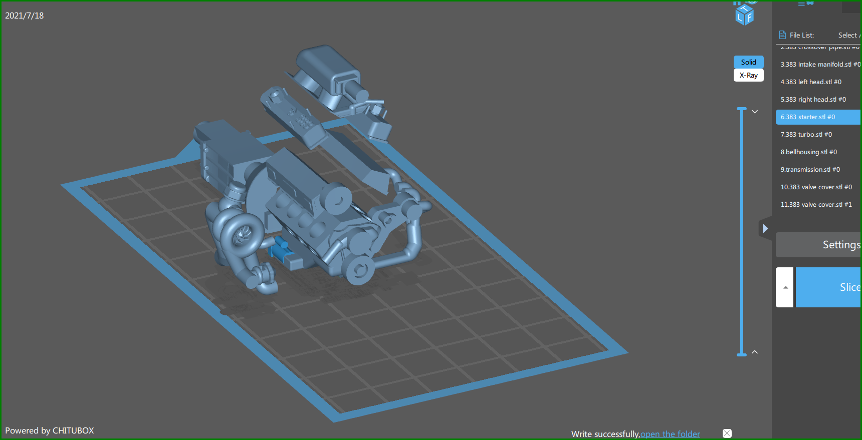 STL file 383 small block single turbo・3D printing template to download ...