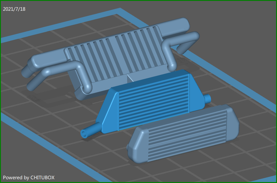 STL file 1/24 intercoolers・Model to download and 3D print・Cults