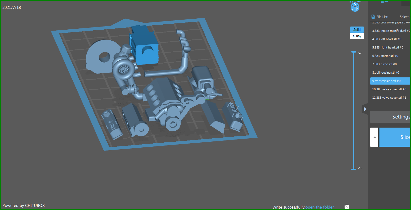 STL file 383 small block single turbo・3D printing template to download ...