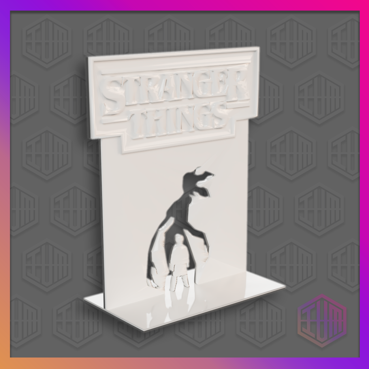 STL file STRANGER THINGS BOOK HOLDER 📚・3D print design to download・Cults