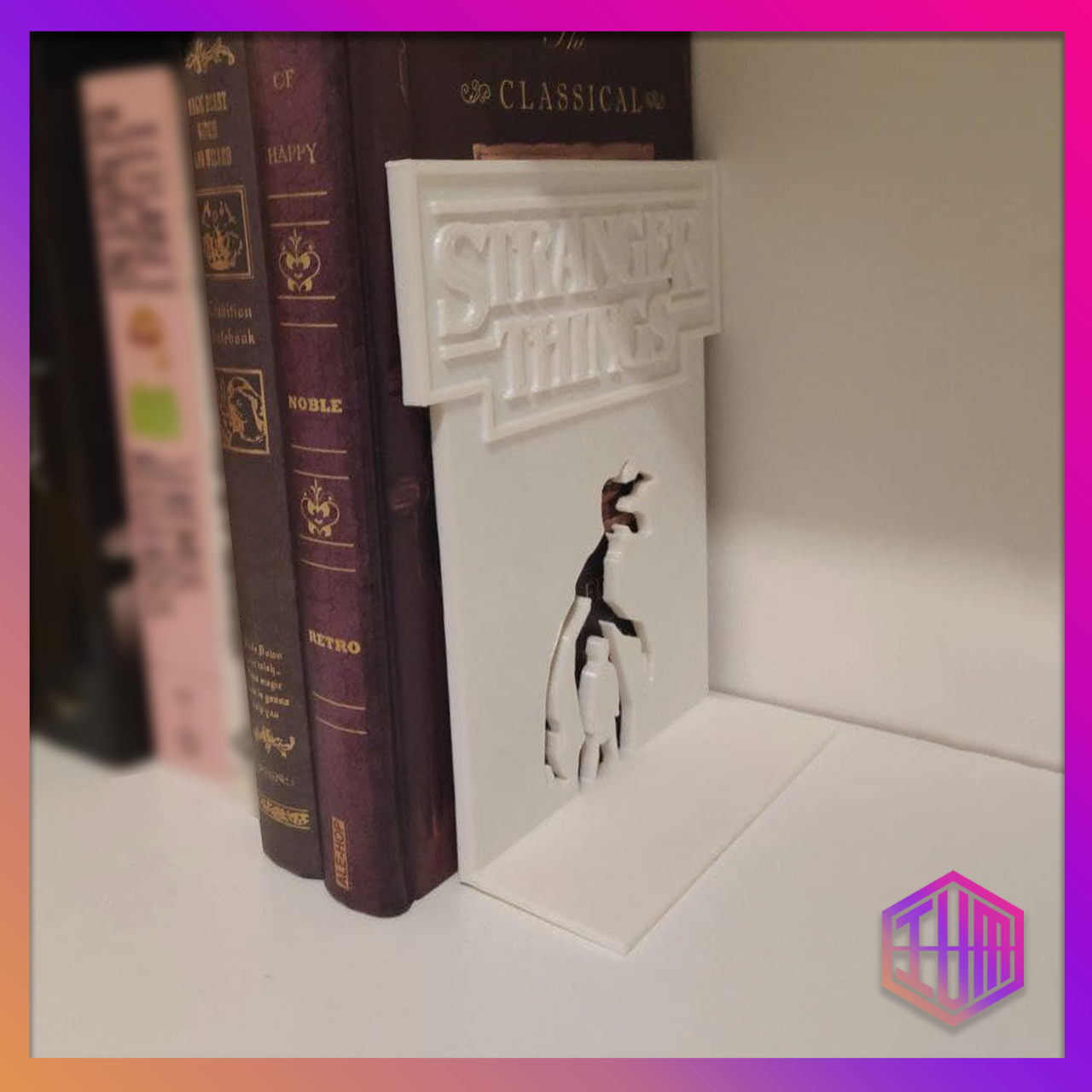 STL file STRANGER THINGS BOOK HOLDER 📚・3D print design to download・Cults