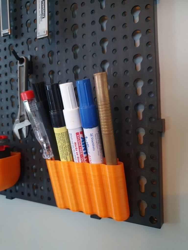 Free 3D file Parkside pegboard penholder 🧑‍🔧・3D print model to download ...
