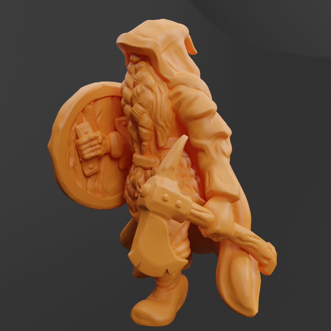 Free STL file Uhdran, Dwarf explorer - presupported and free 🆓・3D print ...