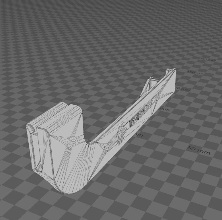 Free STL file CR6-SE ribbon cable support w/logo re-mix・Design to ...