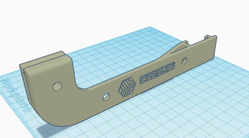Free STL file CR6-SE ribbon cable support w/logo re-mix・Design to ...