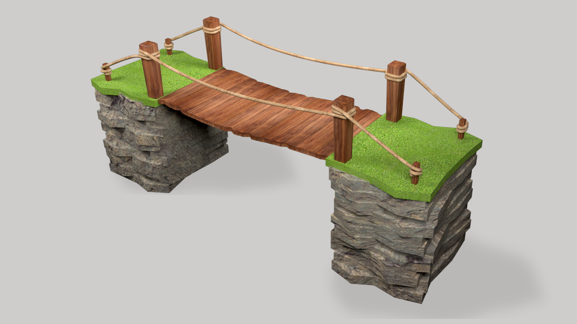OBJ file Bridge 3d model & 3dprint・3D printer model to download・Cults