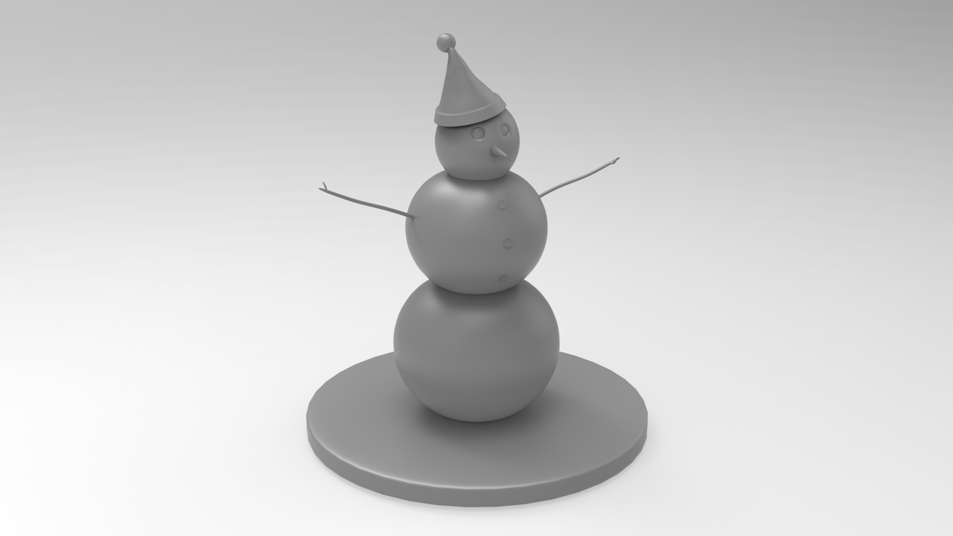 3D file Snowman 3d model・3D printer model to download・Cults