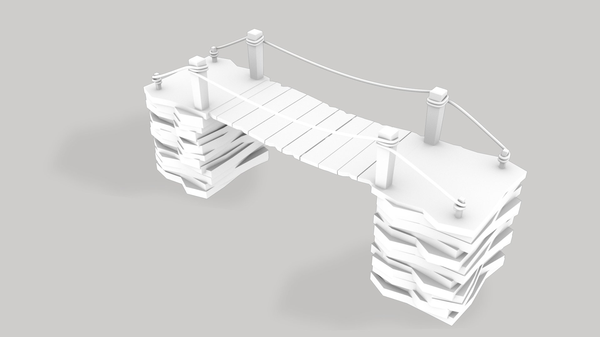 OBJ file Bridge 3d model & 3dprint・3D printer model to download・Cults