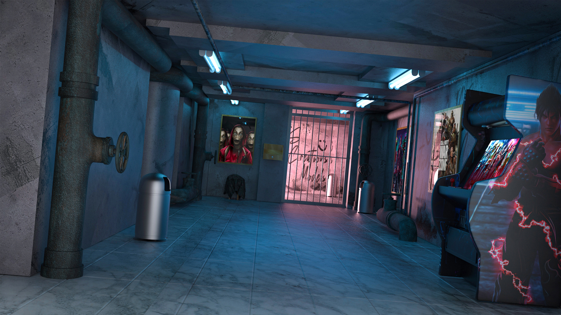 3D file Game Scene 3d model Lowpoly・3D printing design to download・Cults