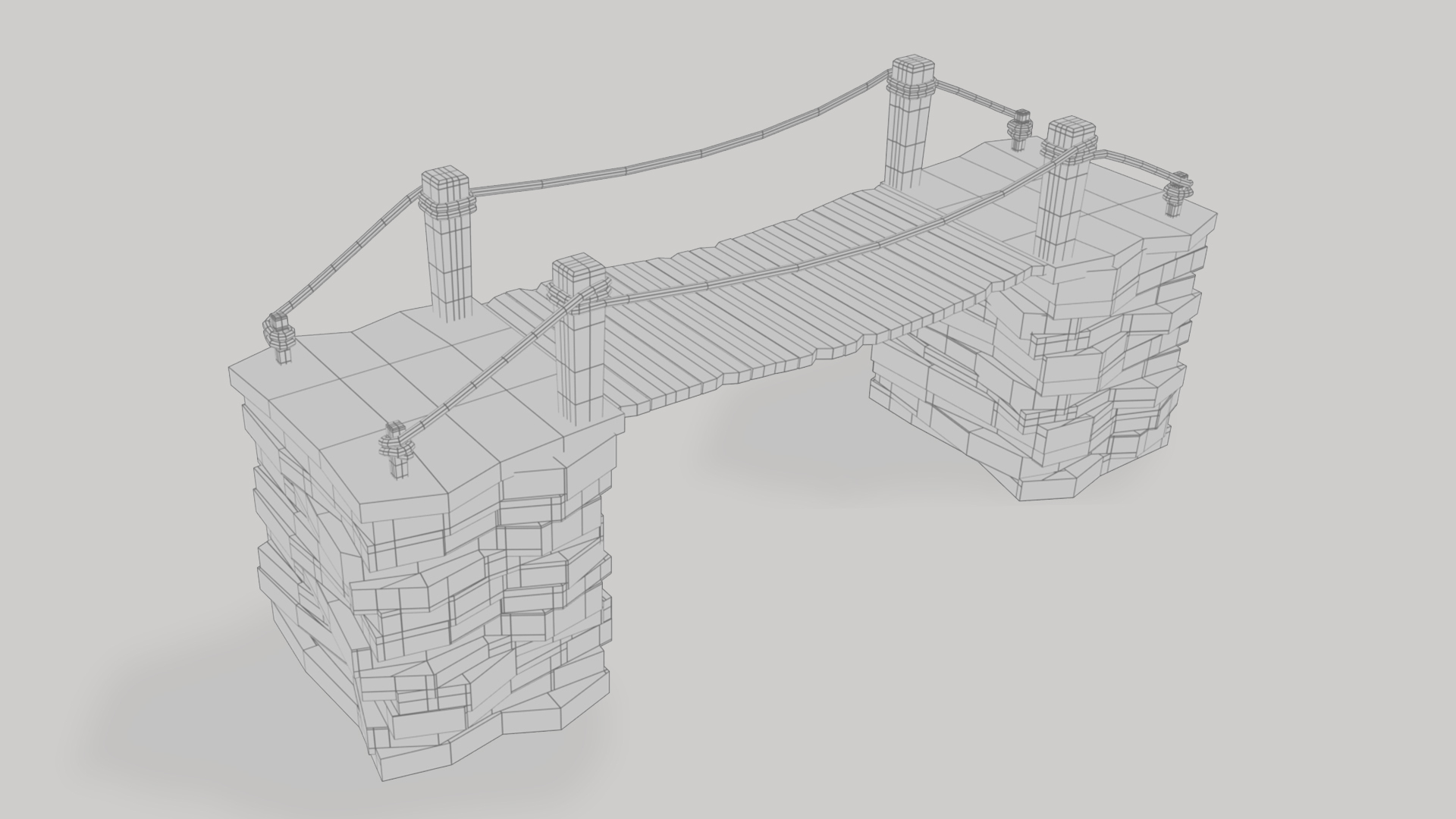 OBJ file Bridge 3d model & 3dprint・3D printer model to download・Cults