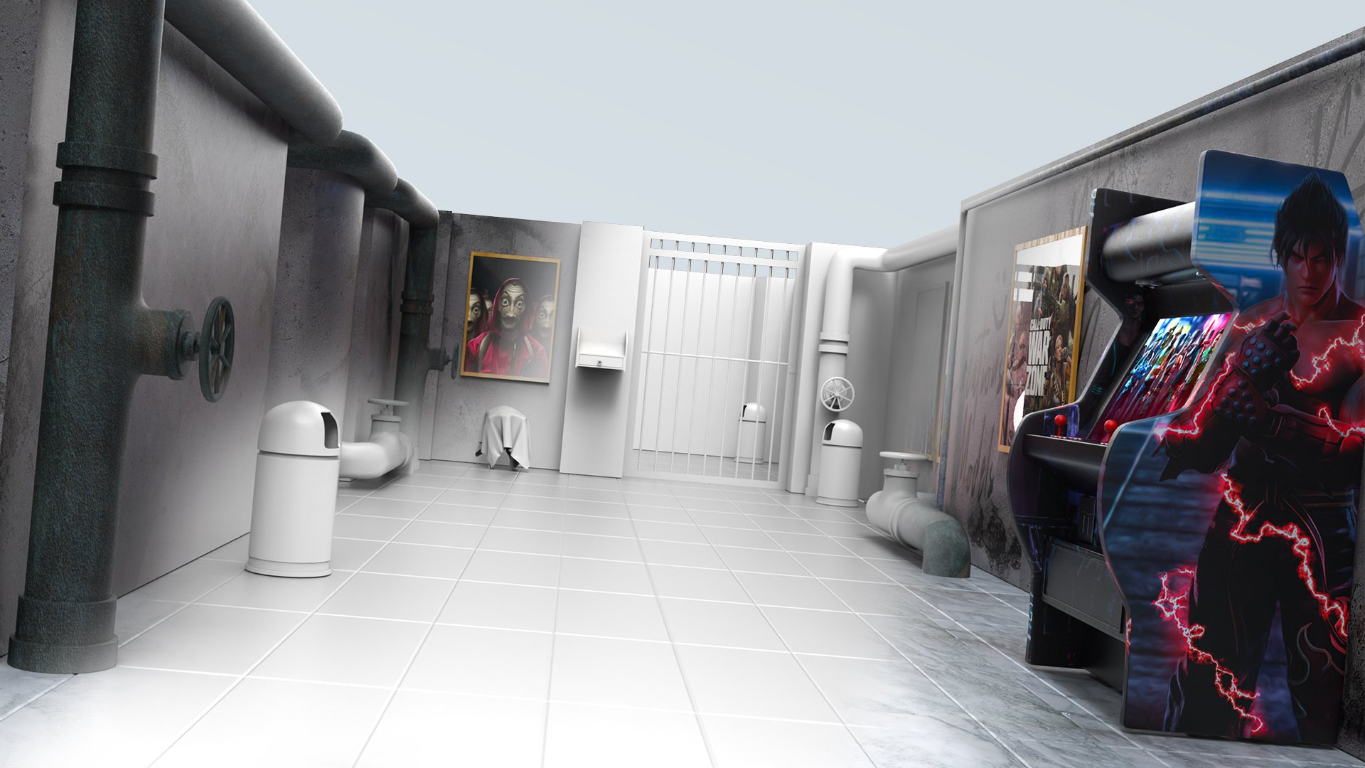 3D file Game Scene 3d model Lowpoly・3D printing design to download・Cults