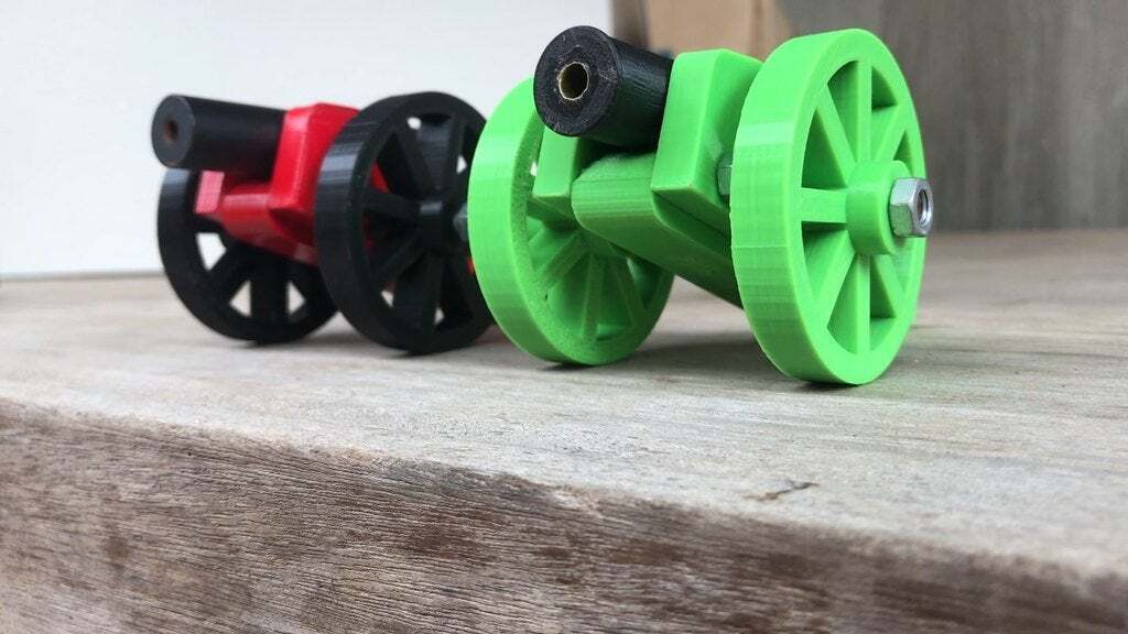 Free STL file Cannon mini 3d・3D printing idea to download・Cults
