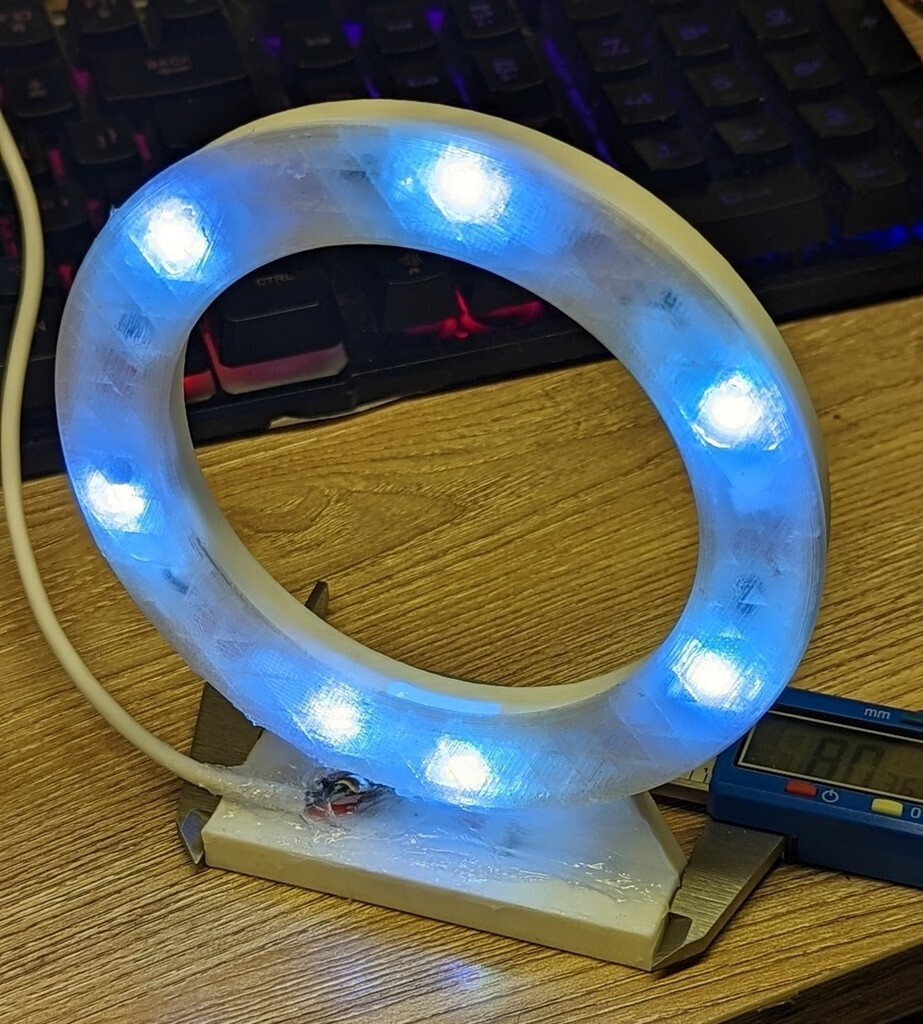 Free STL file Ring Light LED Strip Base・3D printable model to download ...