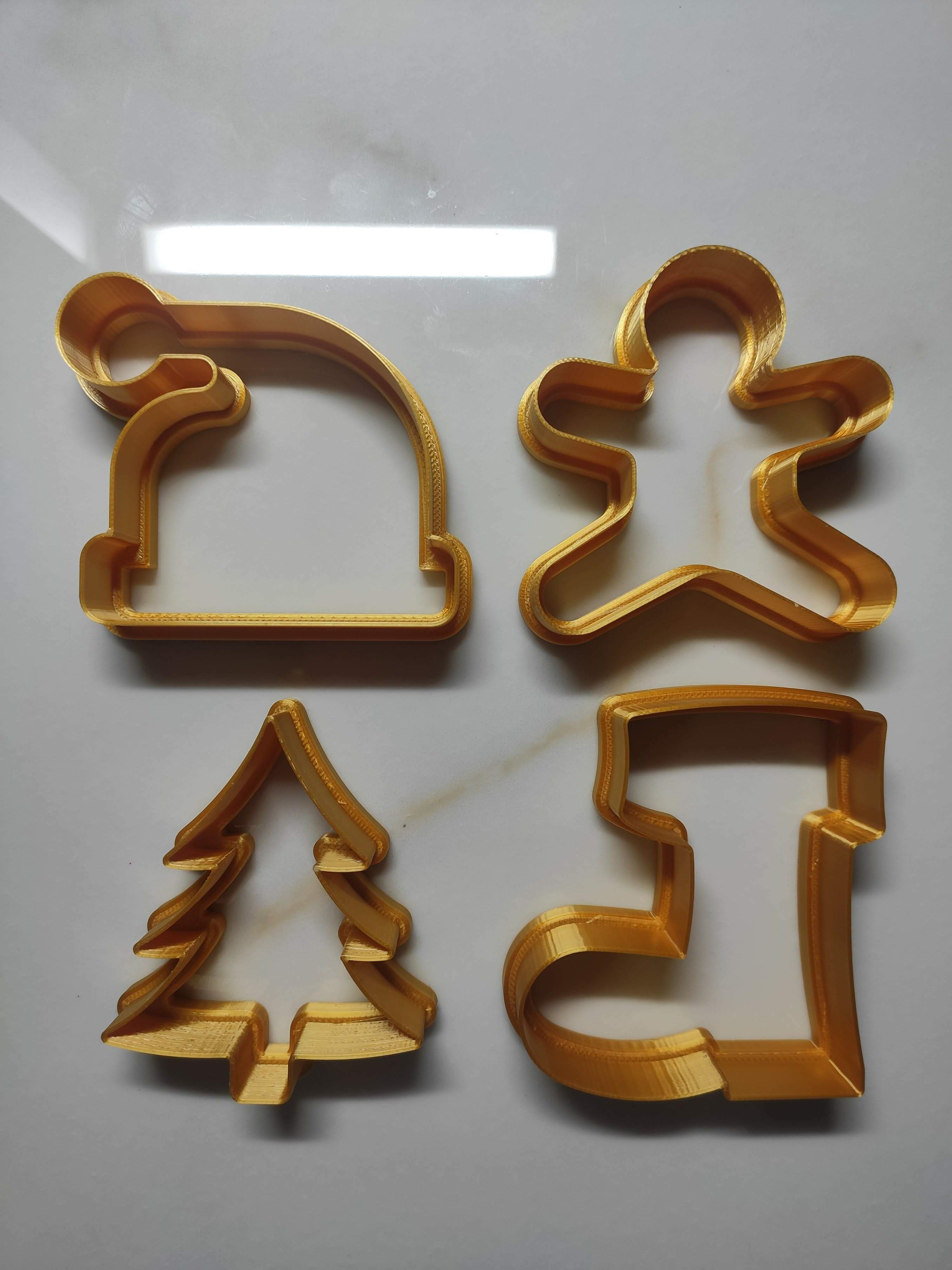 Free STL file FOUR COOKIE CUTTERS 🍪・3D print design to download・Cults