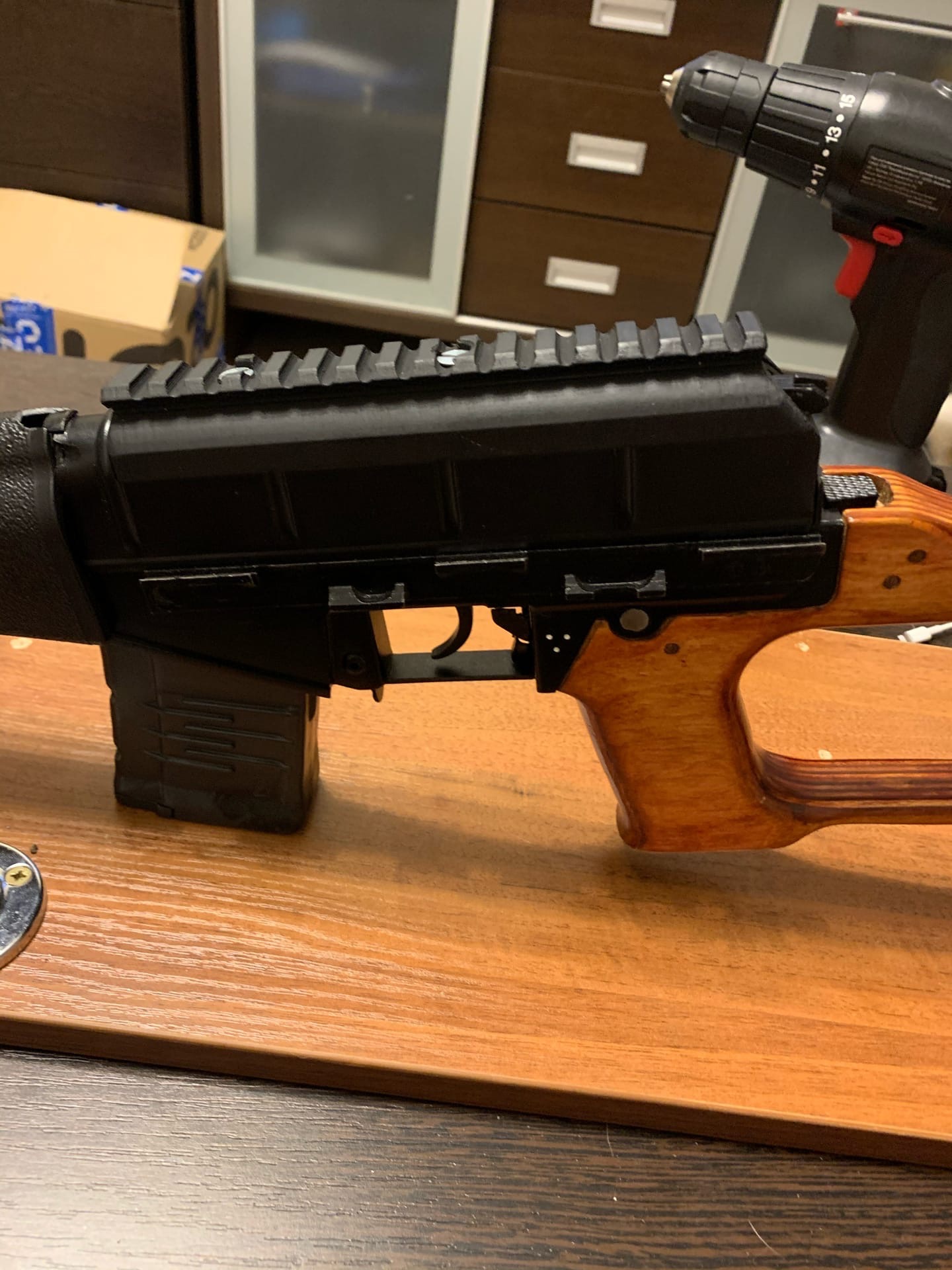 STL file picatinny overlay on the receiver cover AS VAL \ Vintorez LCT ...