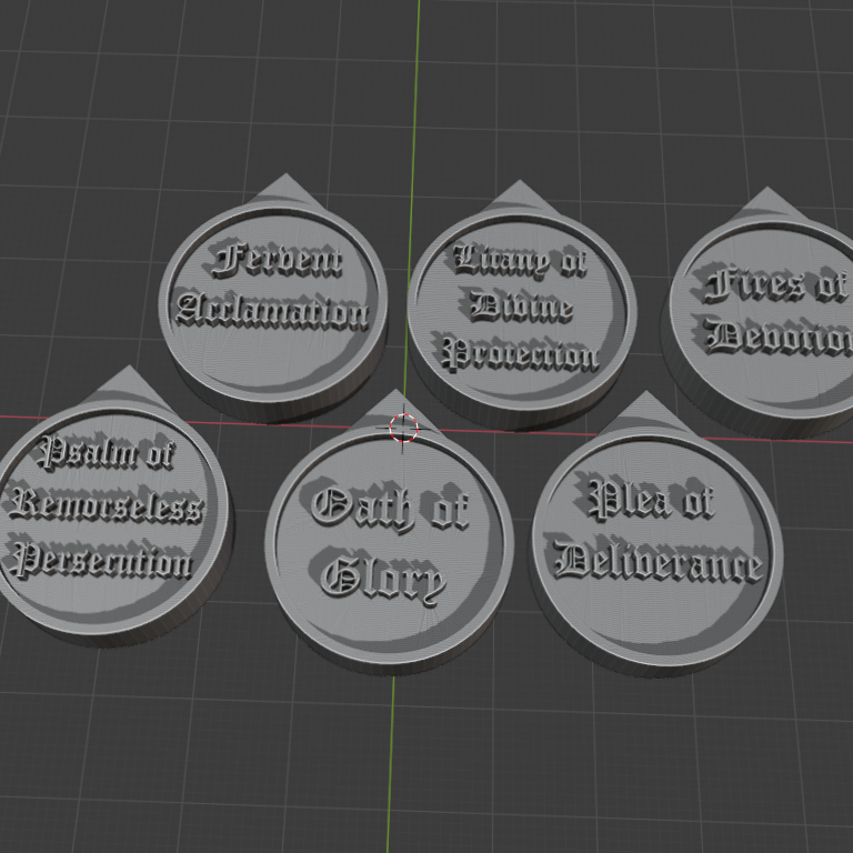 3D file Warhammer 40k Black Templars Codex Tokens・3D printer model to ...