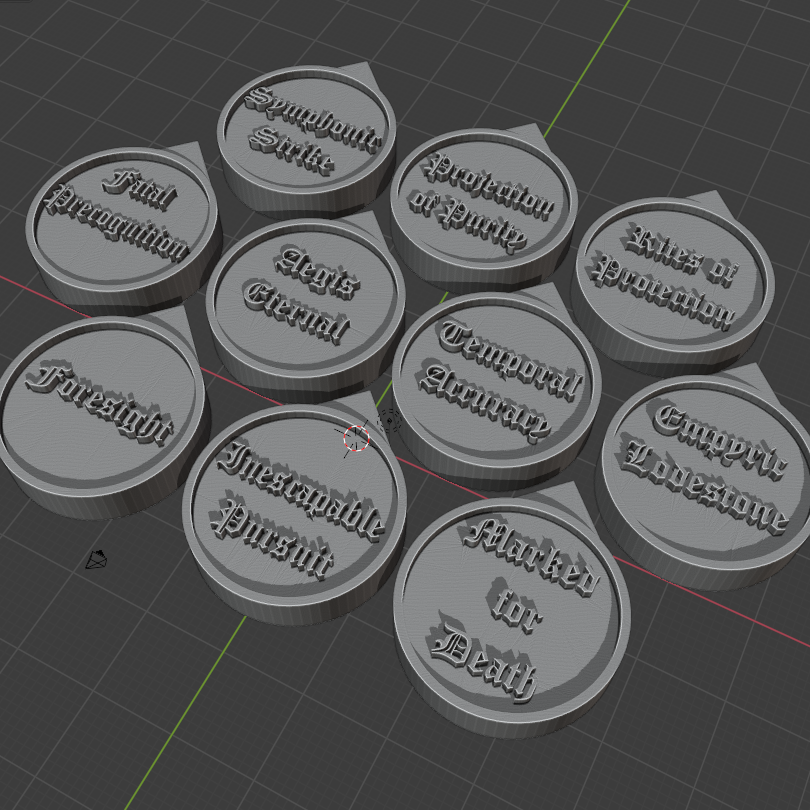 3D file Warhammer 40k Grey Knights Codex Tokens ⚔・Design to download ...
