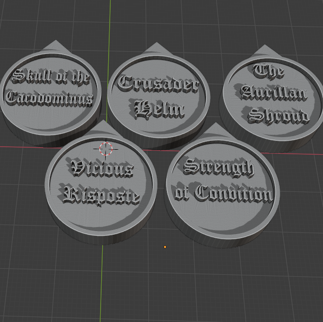 3D file Warhammer 40k Black Templars Codex Tokens・3D printer model to ...