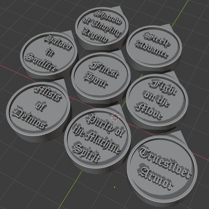 3D file Warhammer 40k Grey Knights Codex Tokens ⚔・Design to download ...
