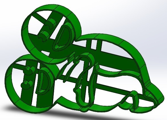 STL file Kamasutra Love Cookie Cutter position 3・Model to download and ...