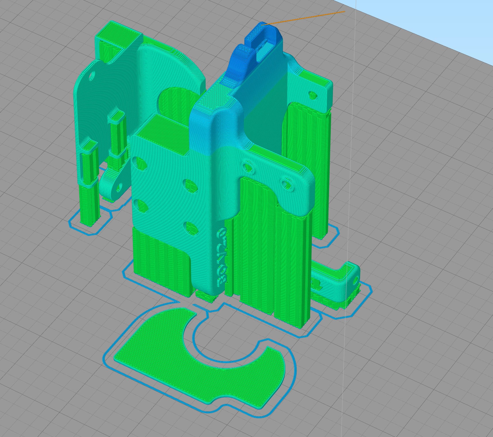 Free STL file BQ V2.0 extruder head support on linear rail 🔧・3D printer ...