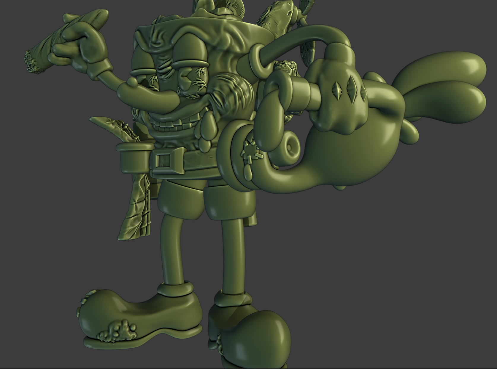 STL file Captain Cannabis!・3D printer design to download・Cults