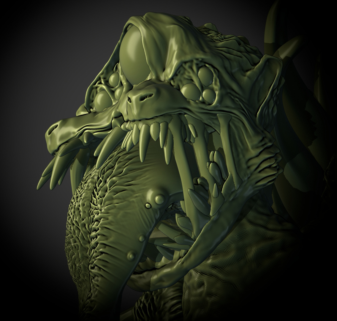 STL-Datei Moon Howler (Monster)・3D-Drucker-Vorlage zum herunterladen・Cults