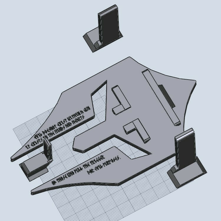 3D file Universal hand gun stand / adjustable V2.0 ・3D print model to ...