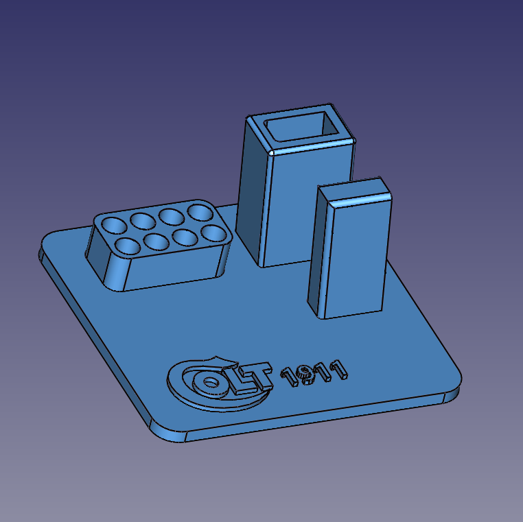 STL file Colt 1911 display stand for Blank / signal version Kuzey ...
