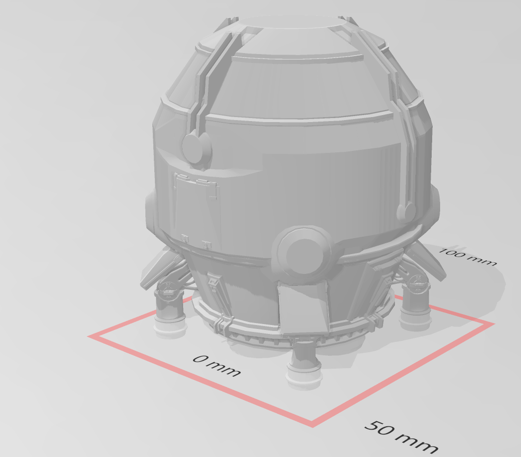 Free OBJ file Soviet Lo-Fi Dropship・Template to download and 3D print・Cults