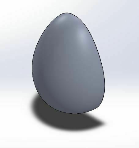 Free STL file Egg half 🥚・3D printing design to download・Cults