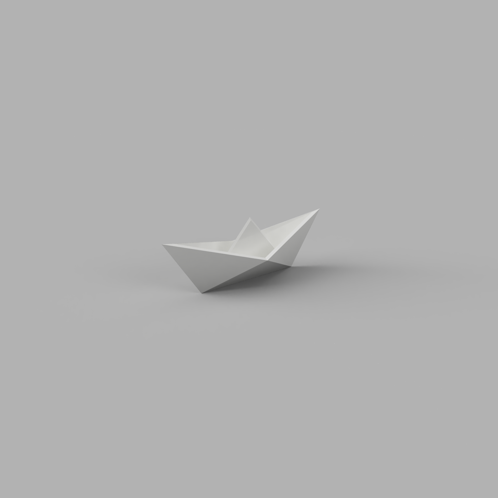 Free STL file Origami Boat・3D printable model to download・Cults