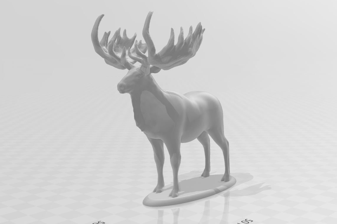 STL file Giant Elk / Irish Elk Miniature (with and without base) 🦌 ...