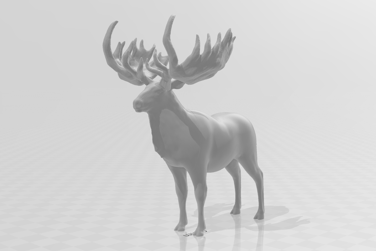 STL file Giant Elk / Irish Elk Miniature (with and without base) 🦌 ...