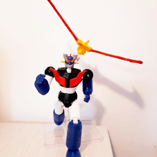 Download STL file Mazinger Z Action Figure + Jet Scrander • Object to ...