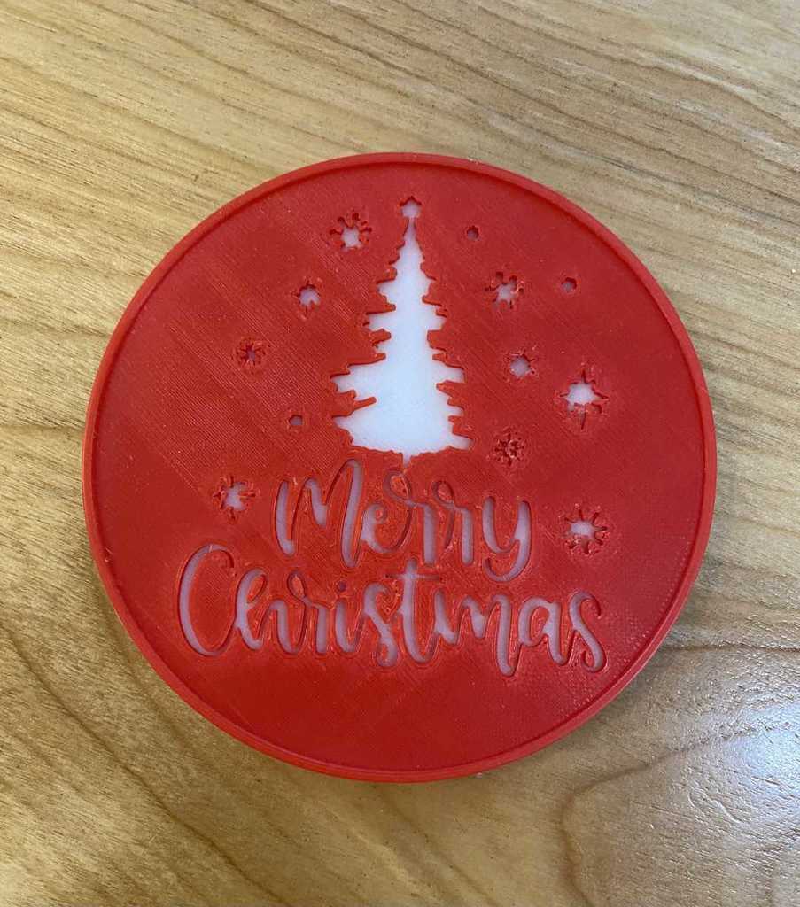 Free 3D file Christmas Coaster 🎄・Model to download and 3D print・Cults