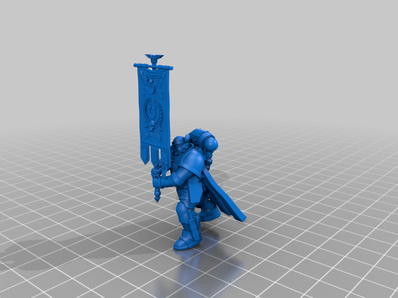 Free 3D file BearerBanner Space Marine Phobos Reivers 🛰・3D printable ...