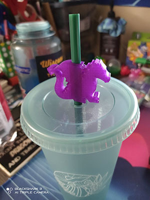 Free STL file Dragon Straw Topper 🐉・3D printable object to download・Cults