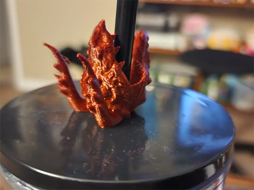 Free 3D file Dragon Head Straw Topper・Object to download and to 3D ...