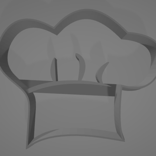Download STL file chef hat cookie cutter • 3D printer object ・ Cults