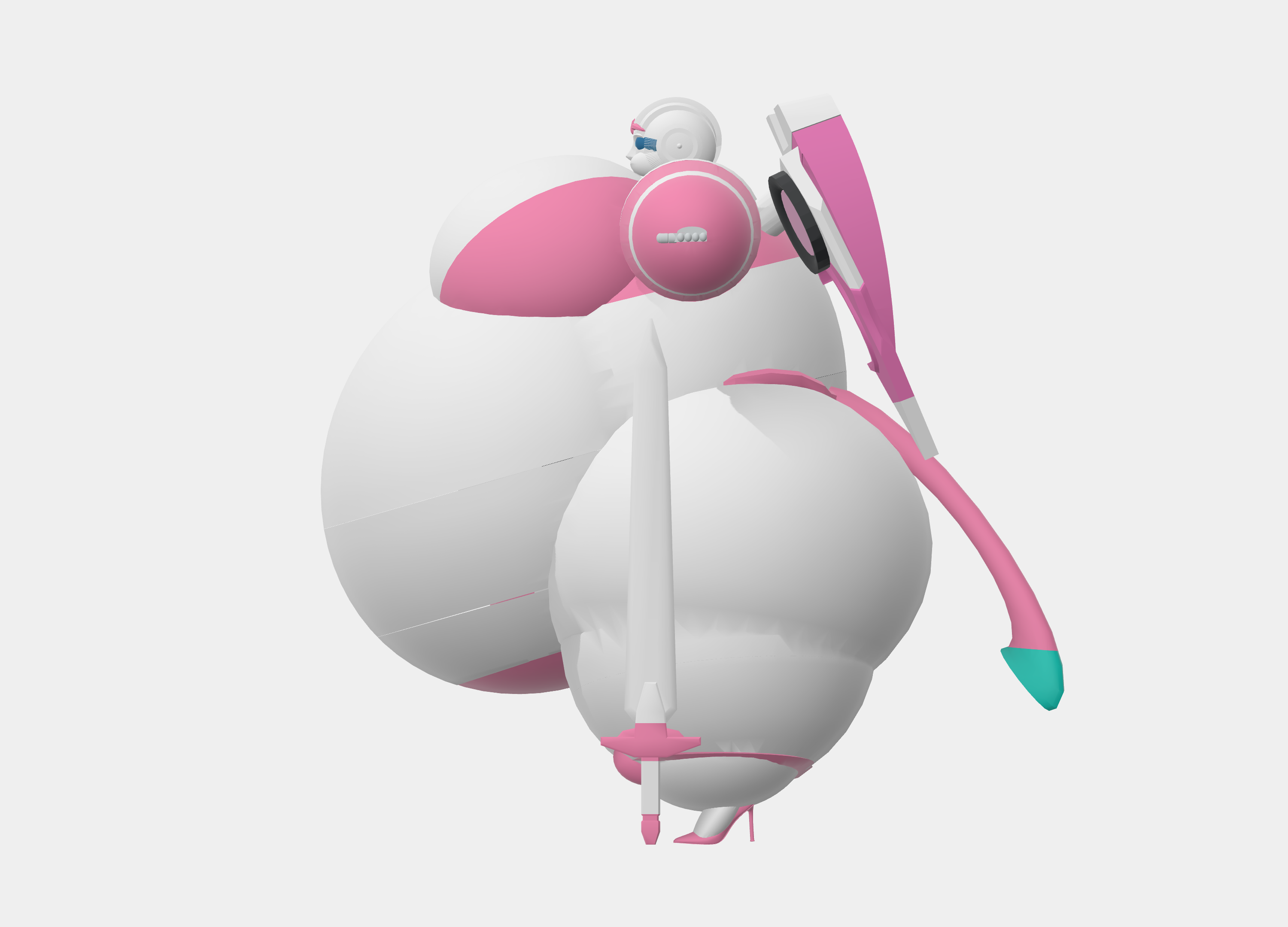 Free 3d File Fat Big Firebird Arcee T Pose ・3d Printing Idea To