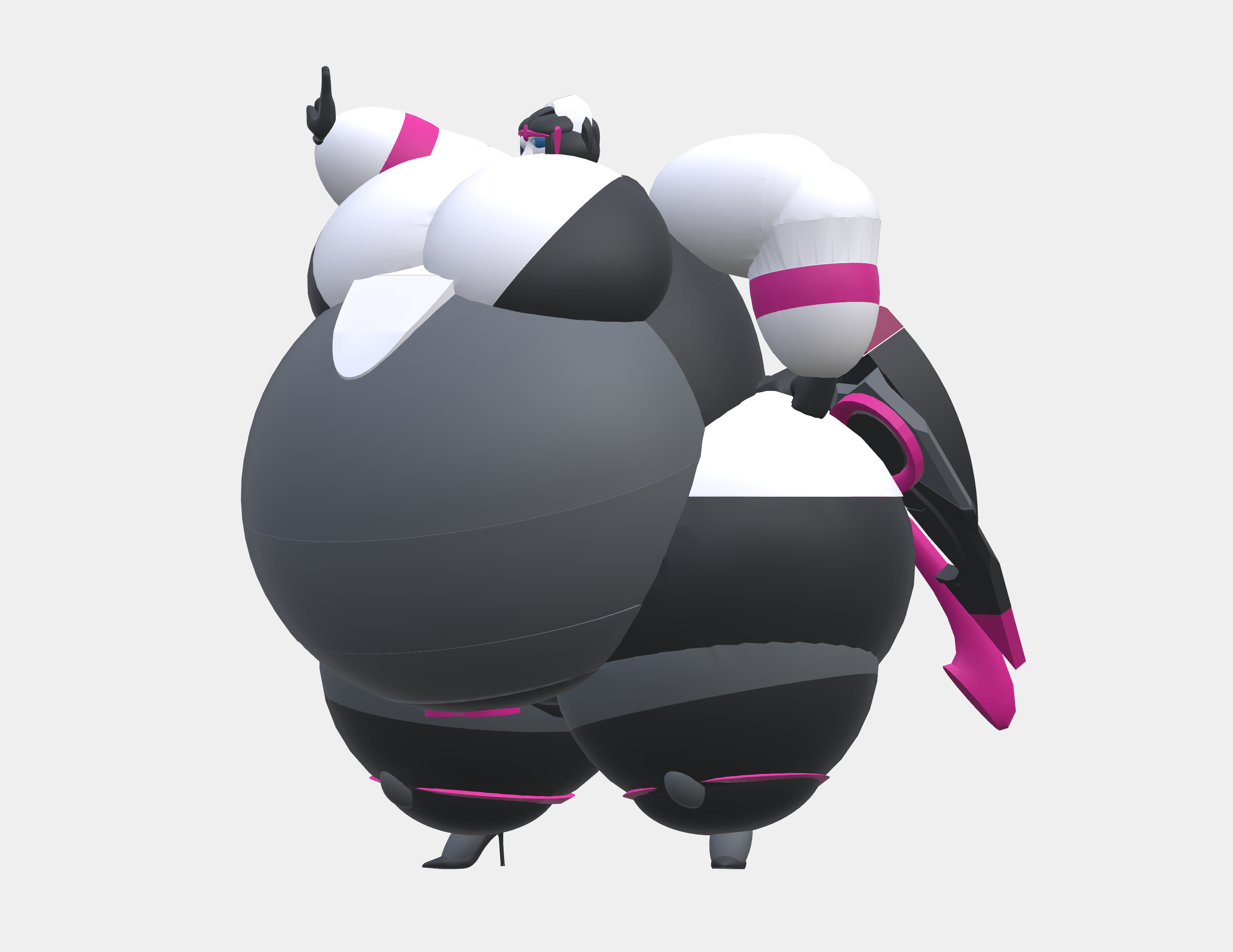 Fichier OBJ gratuit Fat Big Firebird Plus Moka (Peace)・Design pour ...