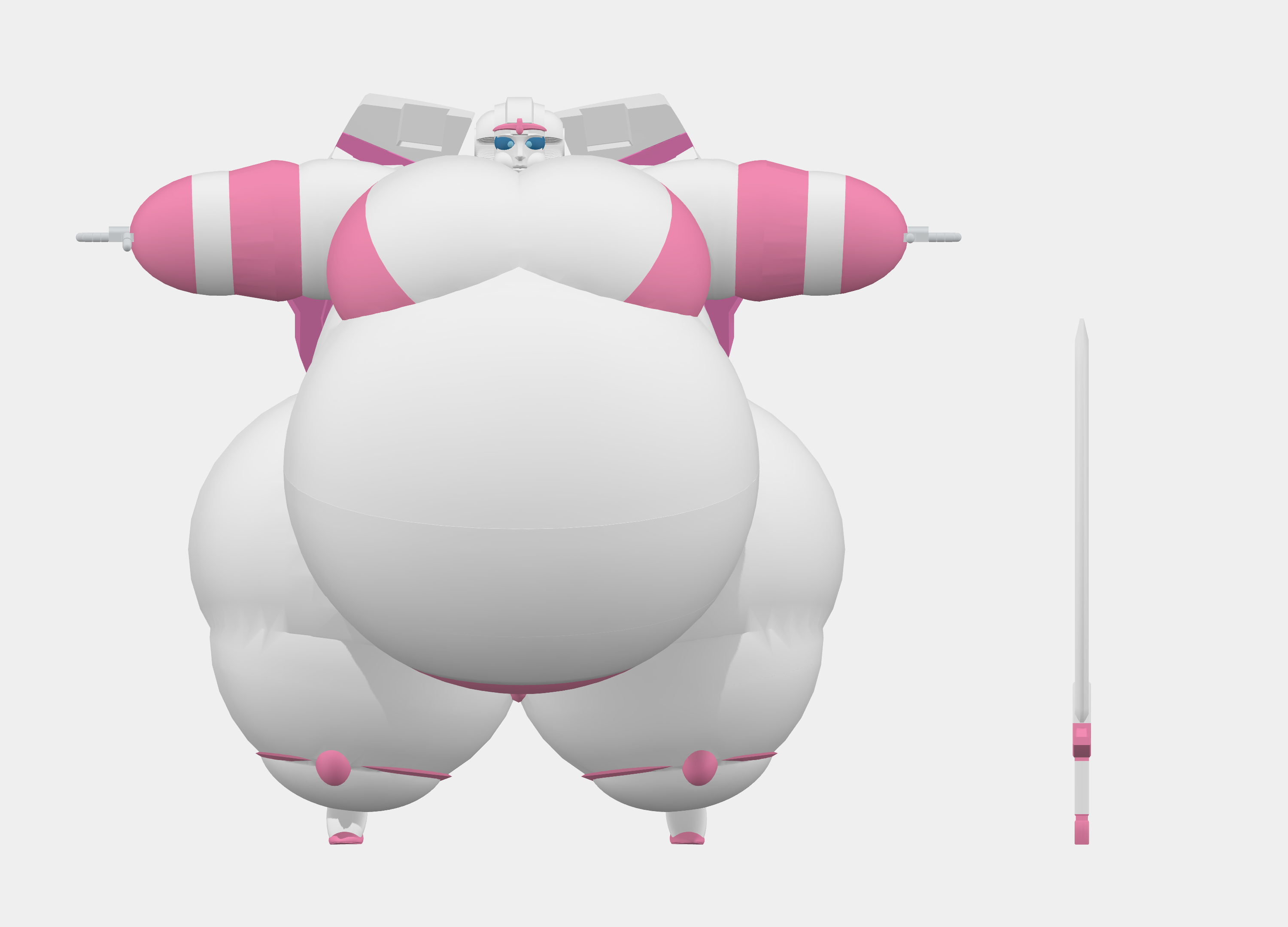 Free 3d File Fat Big Firebird Arcee T Pose ・3d Printing Idea To