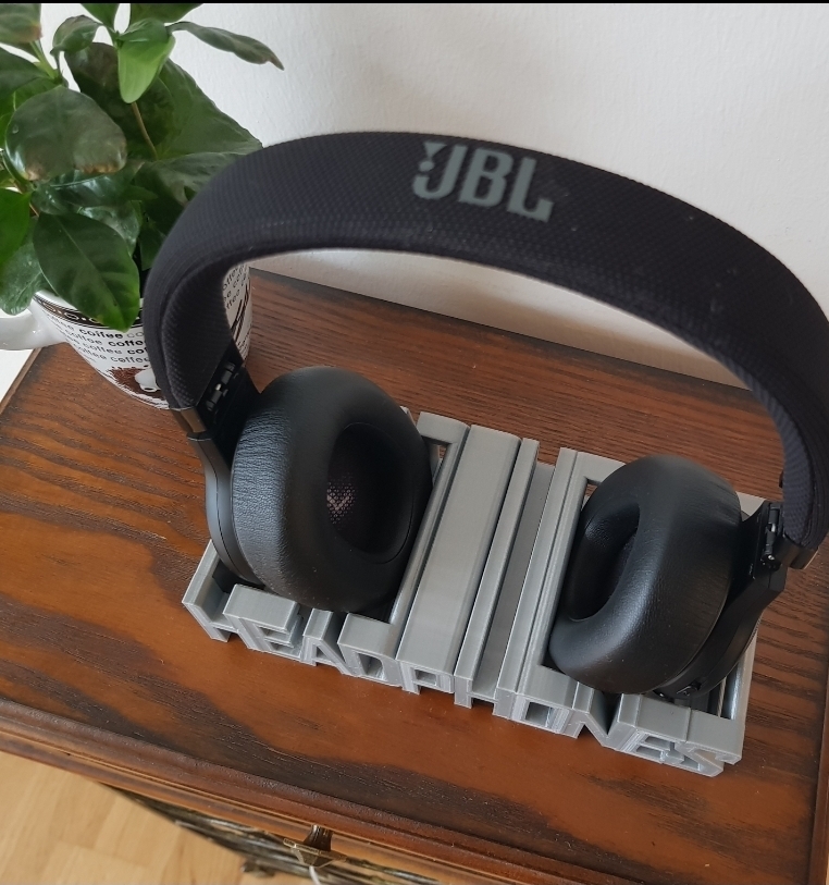 STL file Headphone holder "Letters"・3D printer design to download・Cults