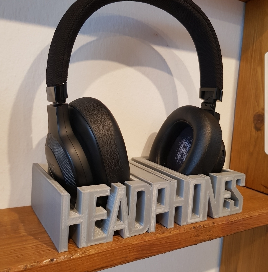 STL file Headphone holder "Letters"・3D printer design to download・Cults