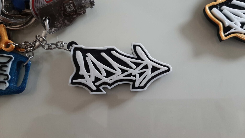 Free STL file Jazz3D Graffiti Keychain・3D print design to download・Cults
