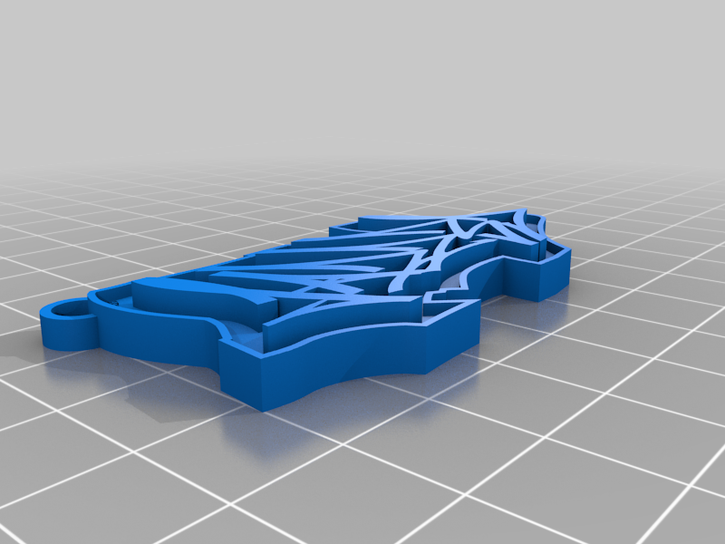 Free STL file Jazz3D Graffiti Keychain・3D print design to download・Cults