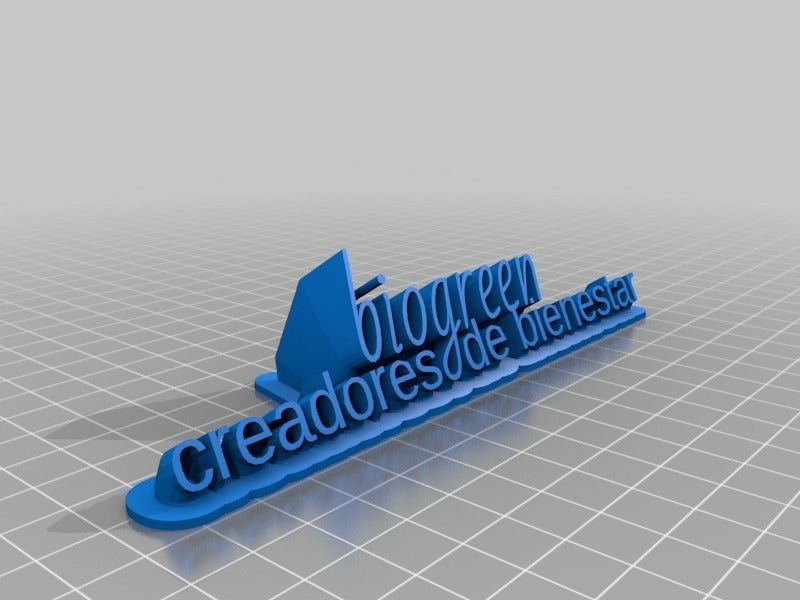 Free STL file My Customized Sweeping Name Plate – 2 Lines 2 Fonts ...