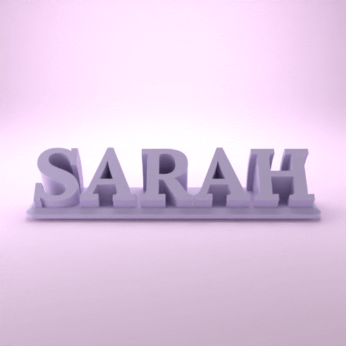 The Name Sarah In Different Fonts