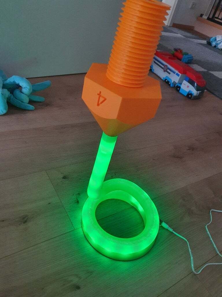 Free STL file Nozzle Filament Lamp Düsenlampe Printer Lamp・3D printable ...